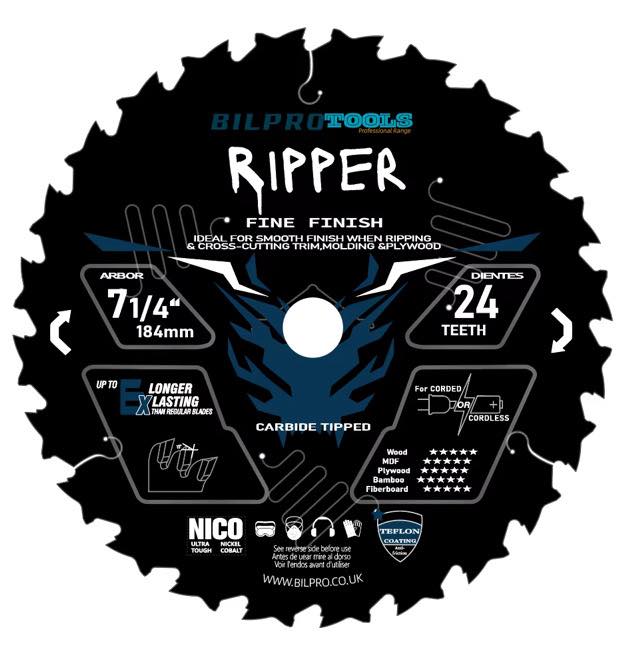 7 1/4-INCH CARBIDE TIPPED " RIPPER" CUTTING BLADE – BILPRO Ltd